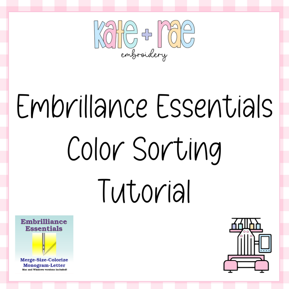 Embroidery Tutorials – Kate + Rae Designs
