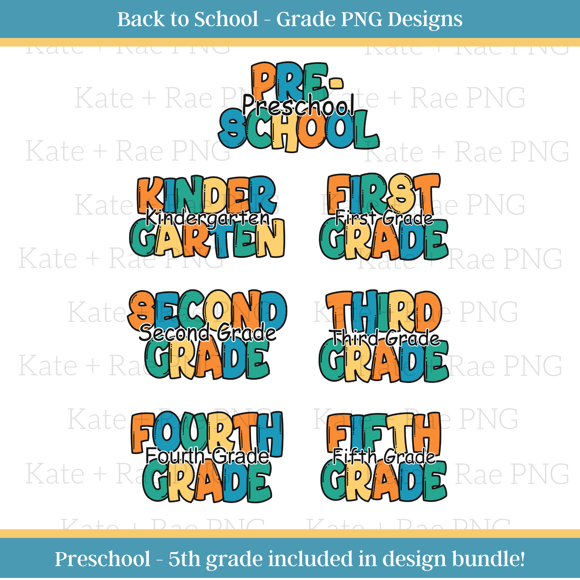 Boys School Grade PNG – Kate + Rae Designs