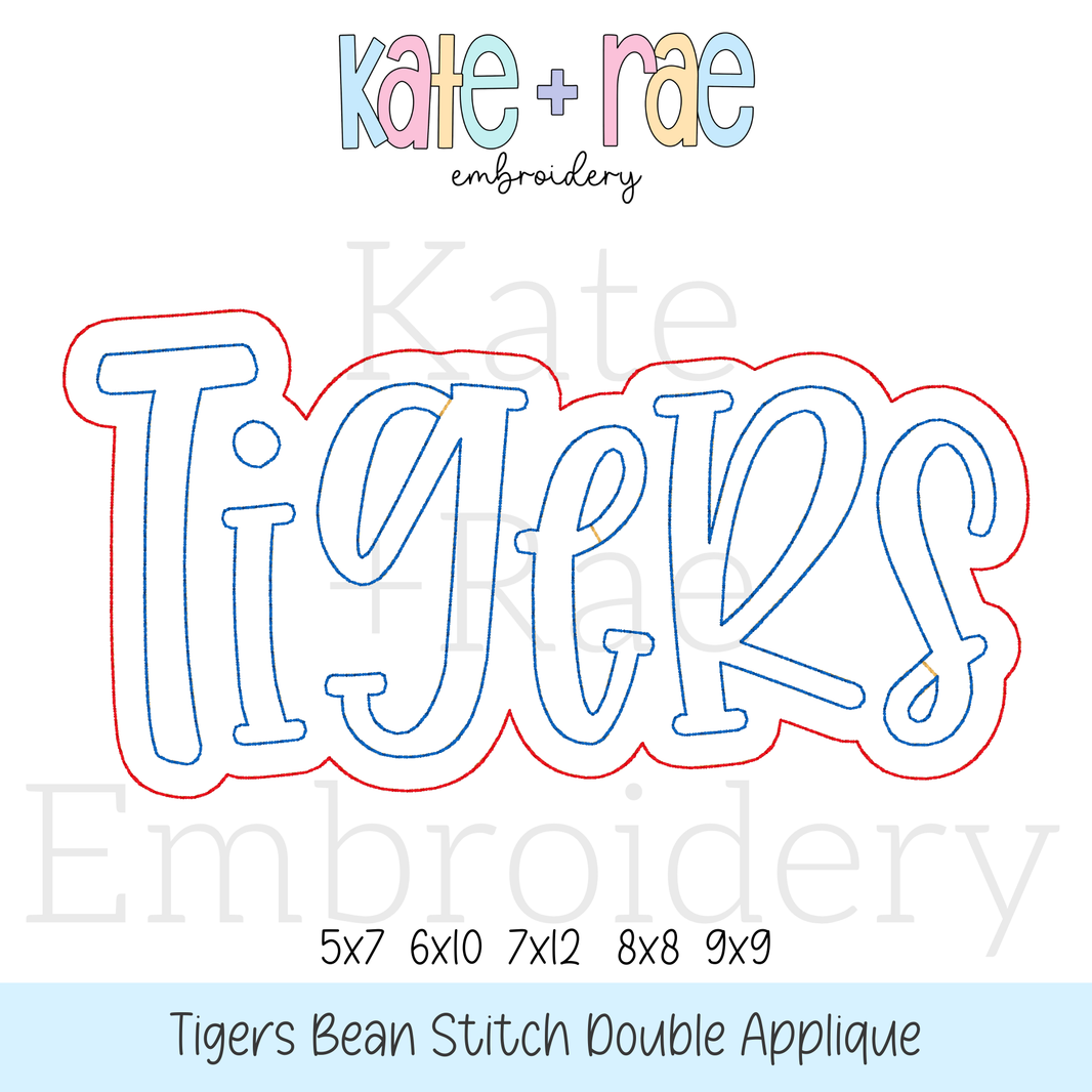 Double Appliques - Embroidery – Kate + Rae Designs