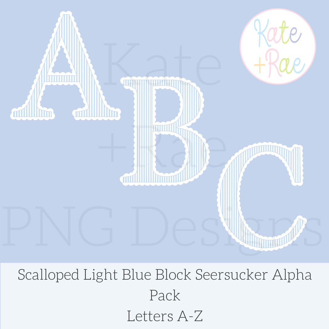 Alpha Packs - PNG – Kate + Rae Designs