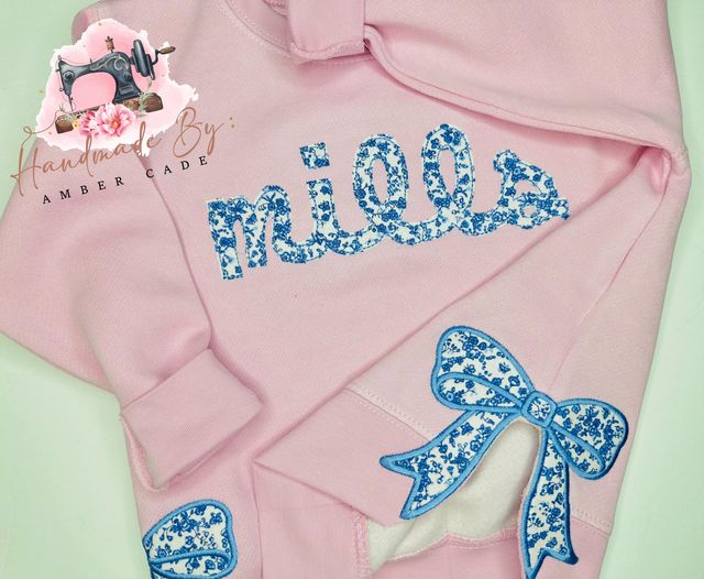 Kinley Bow Satin Stitch Applique Embroidery Design – Kate + Rae Designs