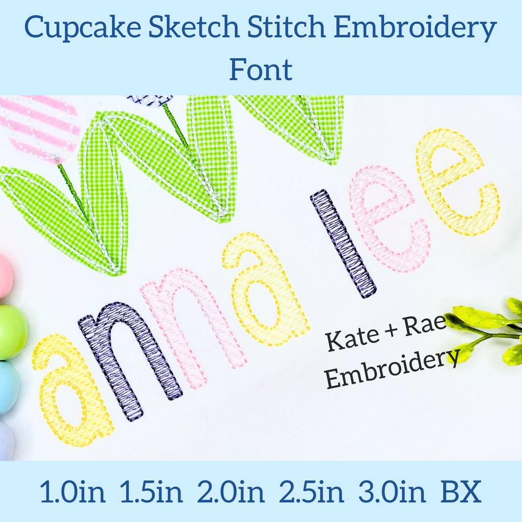 Fonts - Embroidery – Kate + Rae Designs